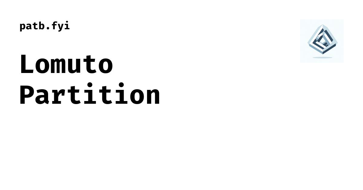 Lomuto Partition - patb.fyi